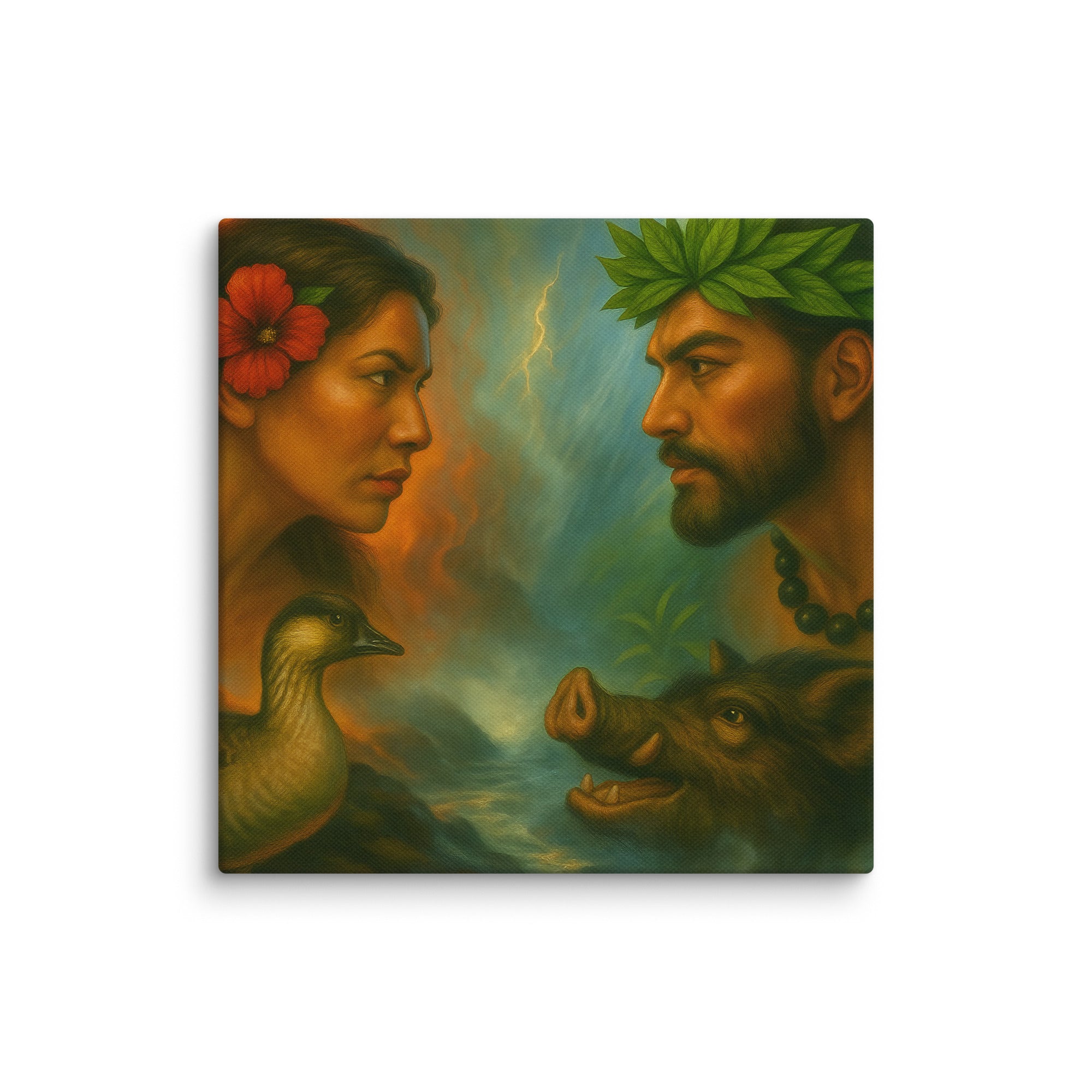 Pele and Kamapua'a Canvas – Hawaii Guide