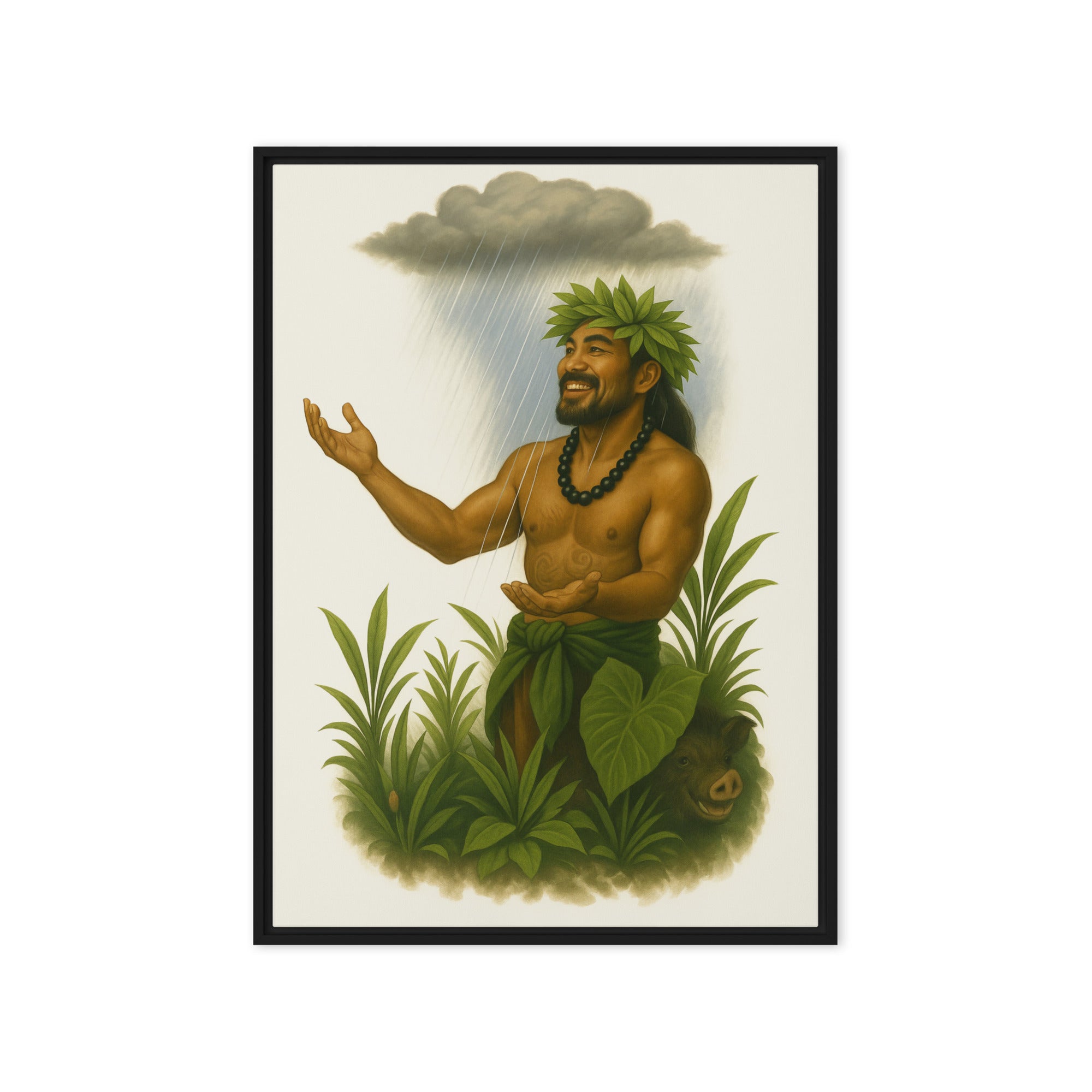 Kamapua'a Framed canvas – Hawaii Guide